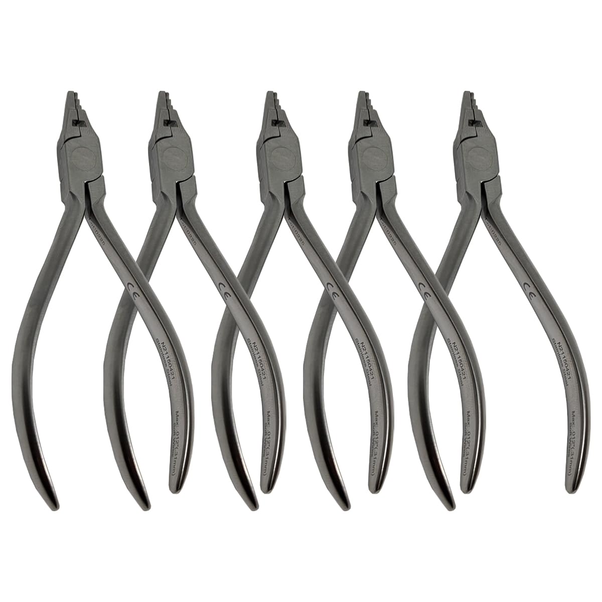 Set x 5 Orthodontic Dental Tweed Loop Forming Pliers with Cutter – 12 ...